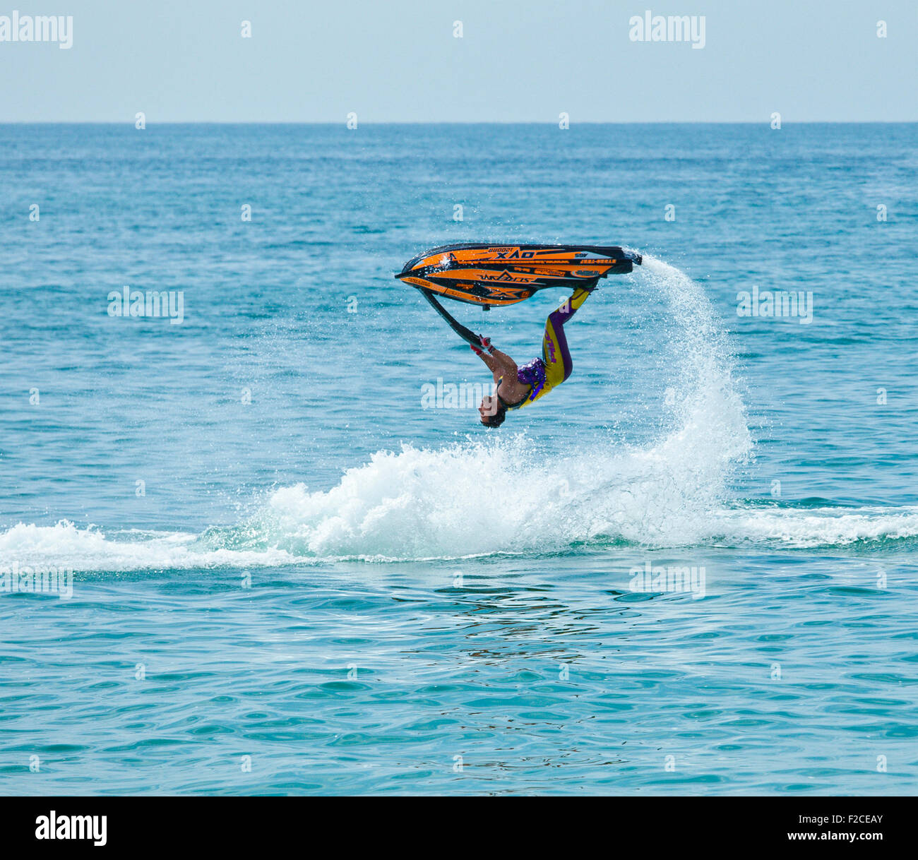 Jet Ski tricks Stock Photo - Alamy