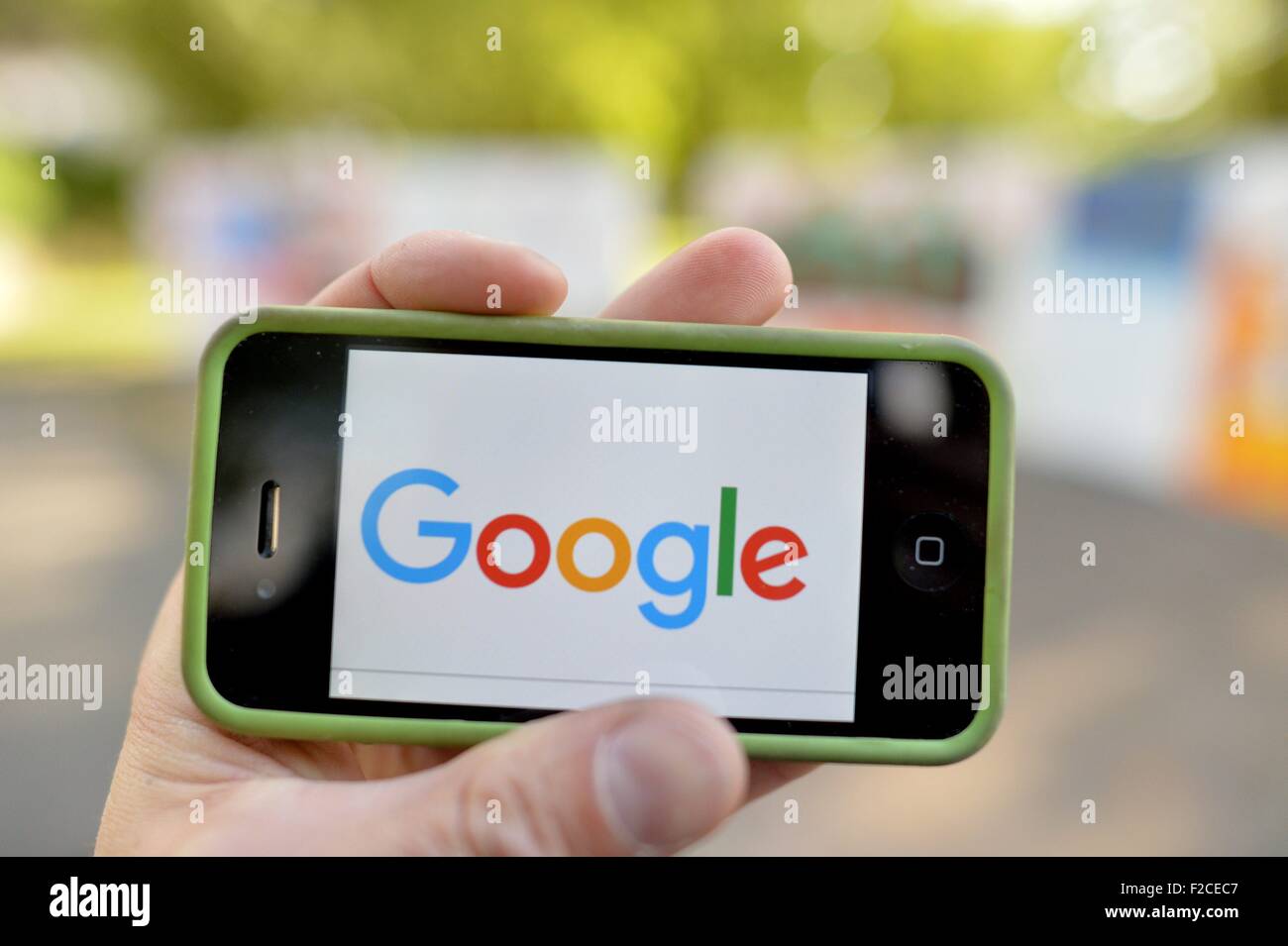 The logo of the internet search engine Google, Germany, city of ...