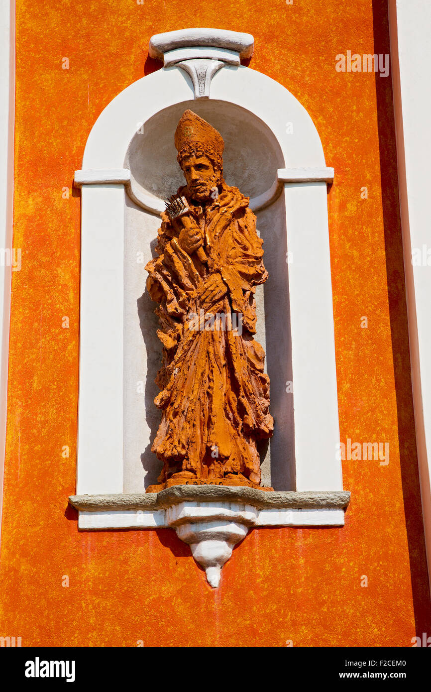 marble in old historical construction italy europe milan and statue ...