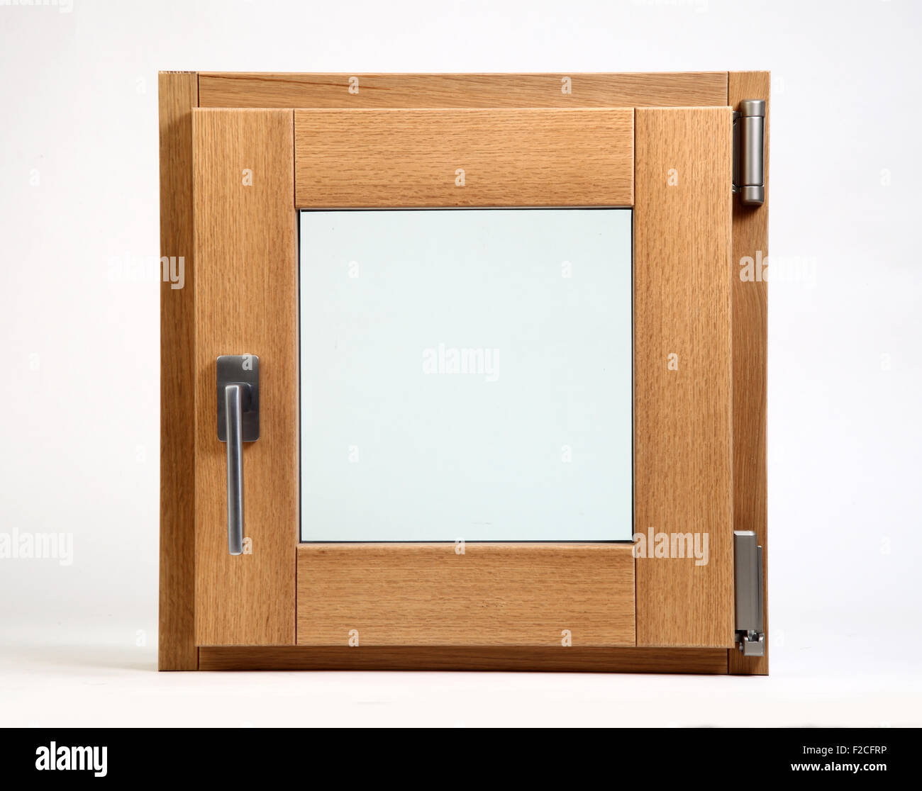 wooden window closed on a white background Stock Photo - Alamy