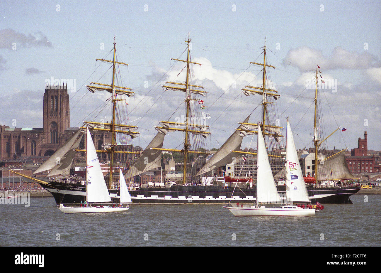 The Tall Ships in Liverpool & the Wirral in 1992 Stock Photo - Alamy