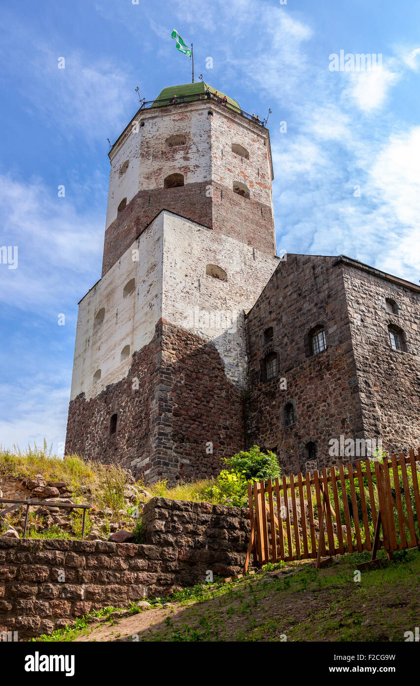 Old Swedish medieval castle in Vyborg, Russia Stock Photo - Alamy