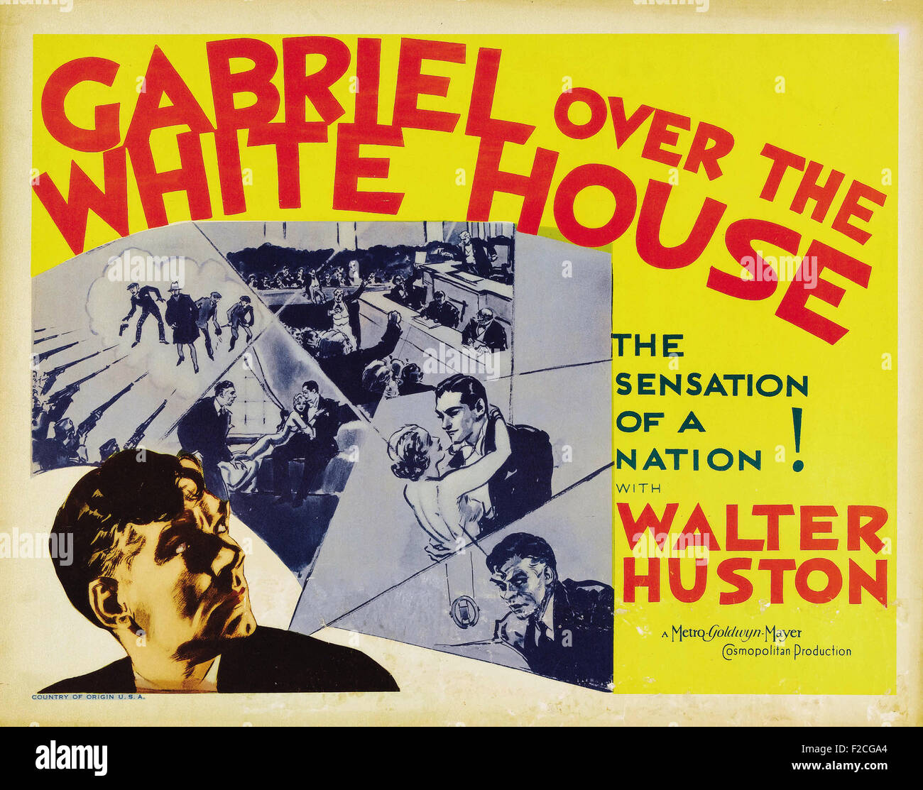 Gabriel Over the White House 02012 - Movie Poster Stock Photo - Alamy