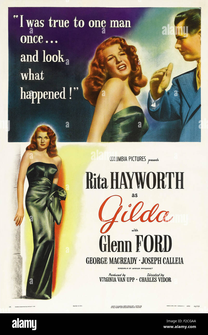 Gilda 01095 - Movie Poster Stock Photo - Alamy
