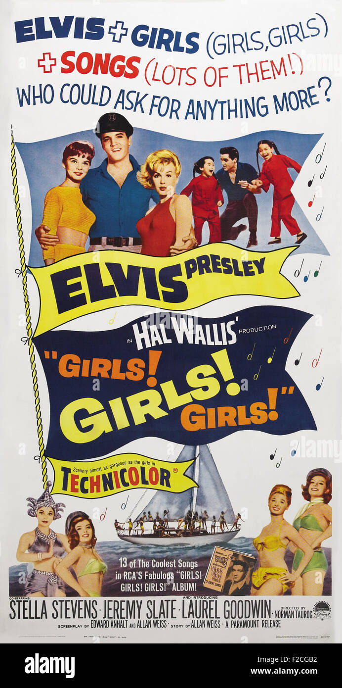 Girls Girls Girls 05 - Movie Poster Stock Photo - Alamy