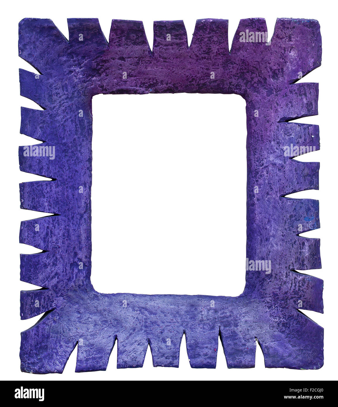 Close up of a purple frame isolated on white background Stock Photo - Alamy