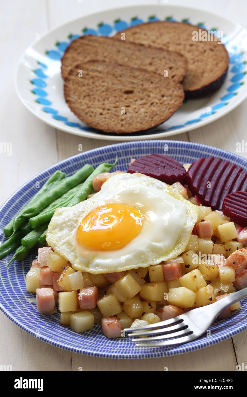 pyttipanna, scandinavian food Stock Photo - Alamy