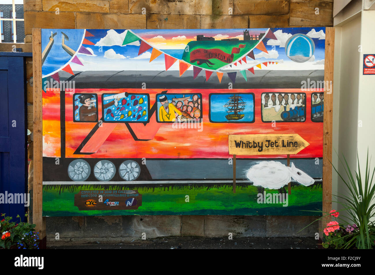Train mural hi-res stock photography and images - Alamy