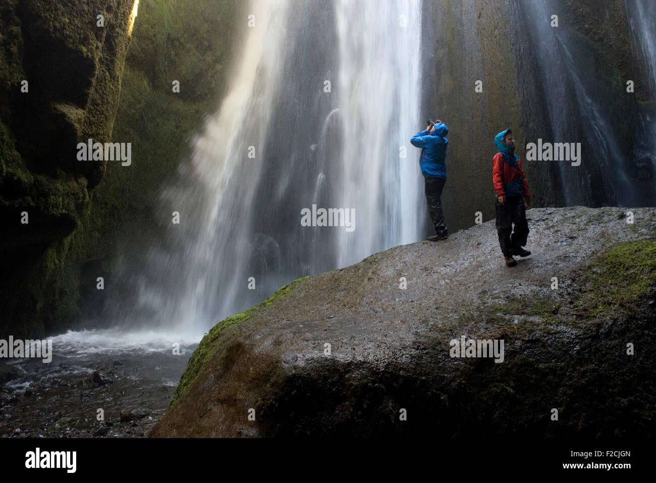 Gljufrabui waterfall-the hidden waterfall of south Iceland Stock Photo ...