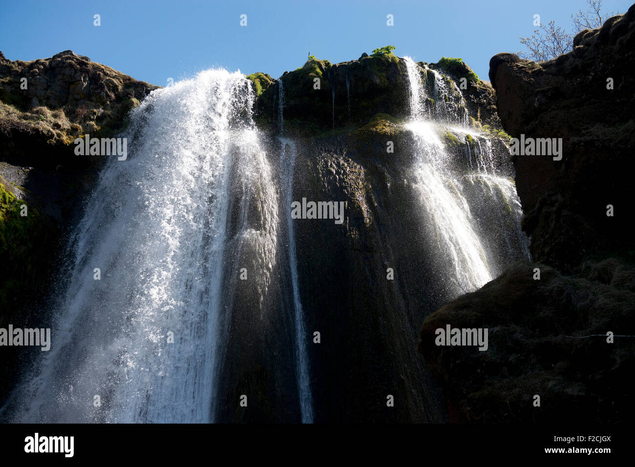 Gljufrabui waterfall-the hidden waterfall of south Iceland Stock Photo ...