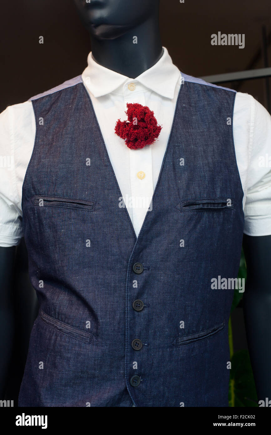 Close up of suit exposed in the clothes shop Stock Photo - Alamy