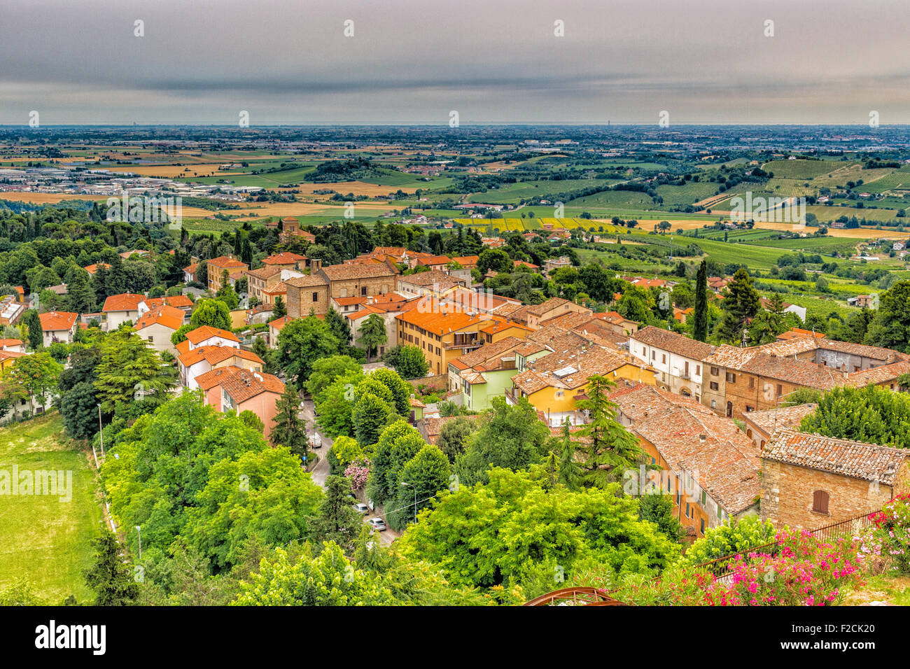 nature and memories - view from the terrace of the medieval village of ...