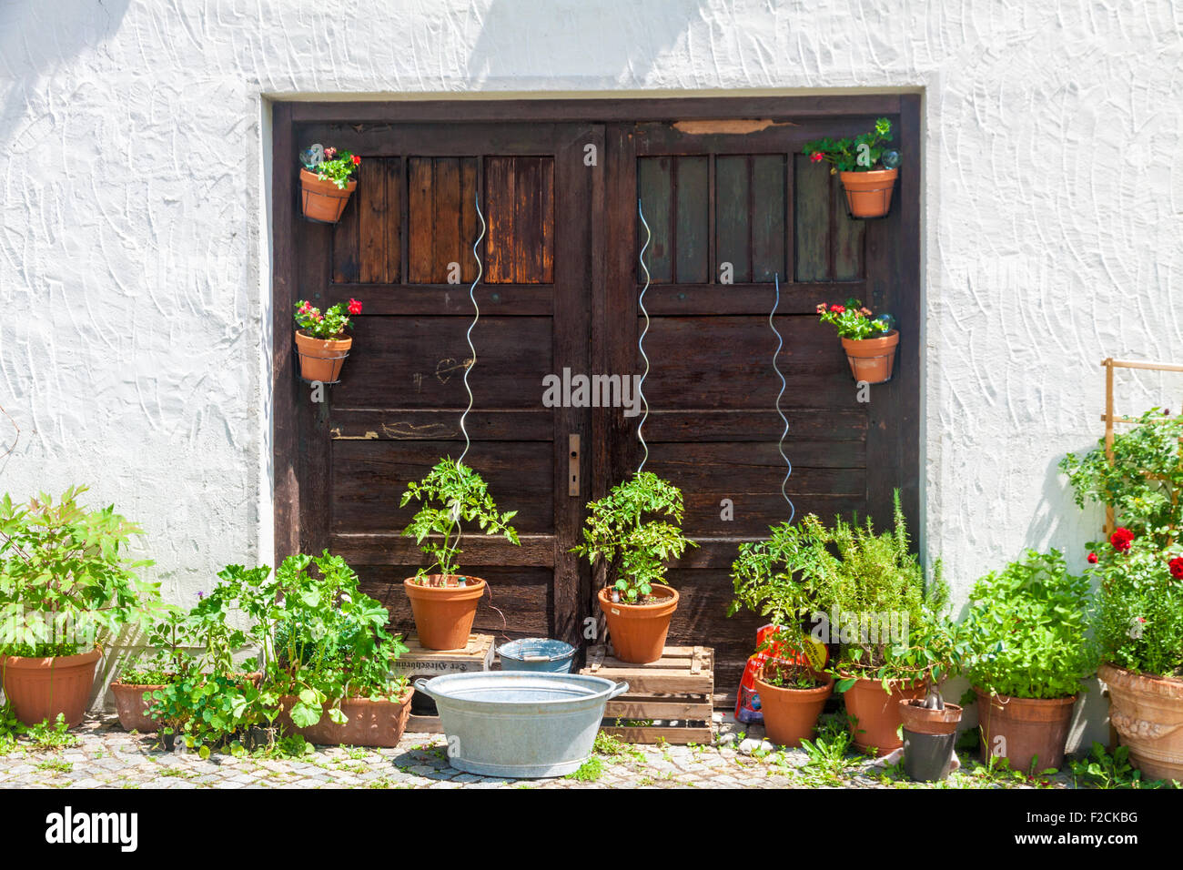 Kitchen garden in the castle garden hi-res stock photography and images ...