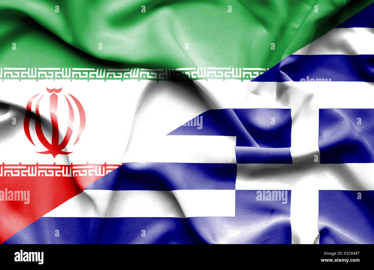 Iran greece flag hi-res stock photography and images - Alamy