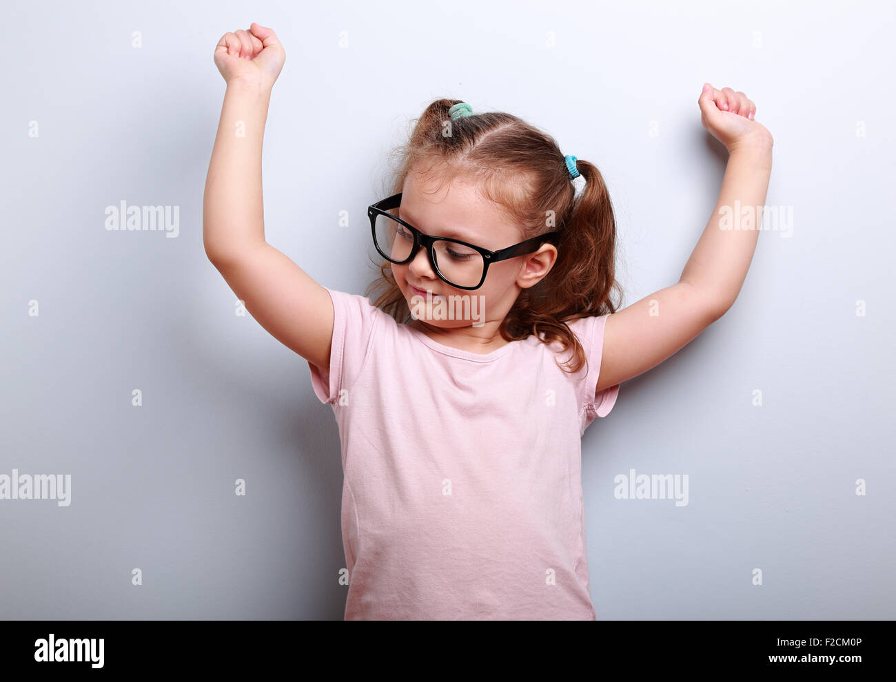Strong Child Posing High Resolution Stock Photography and Images - Alamy