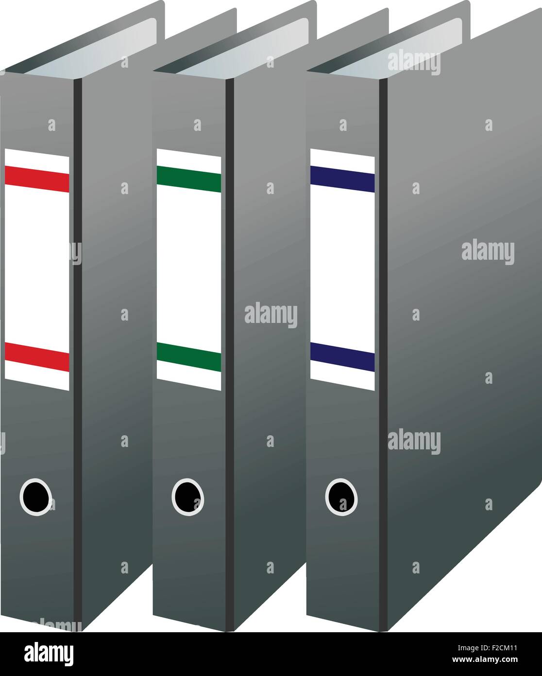 Three office folders Stock Vector Image & Art - Alamy