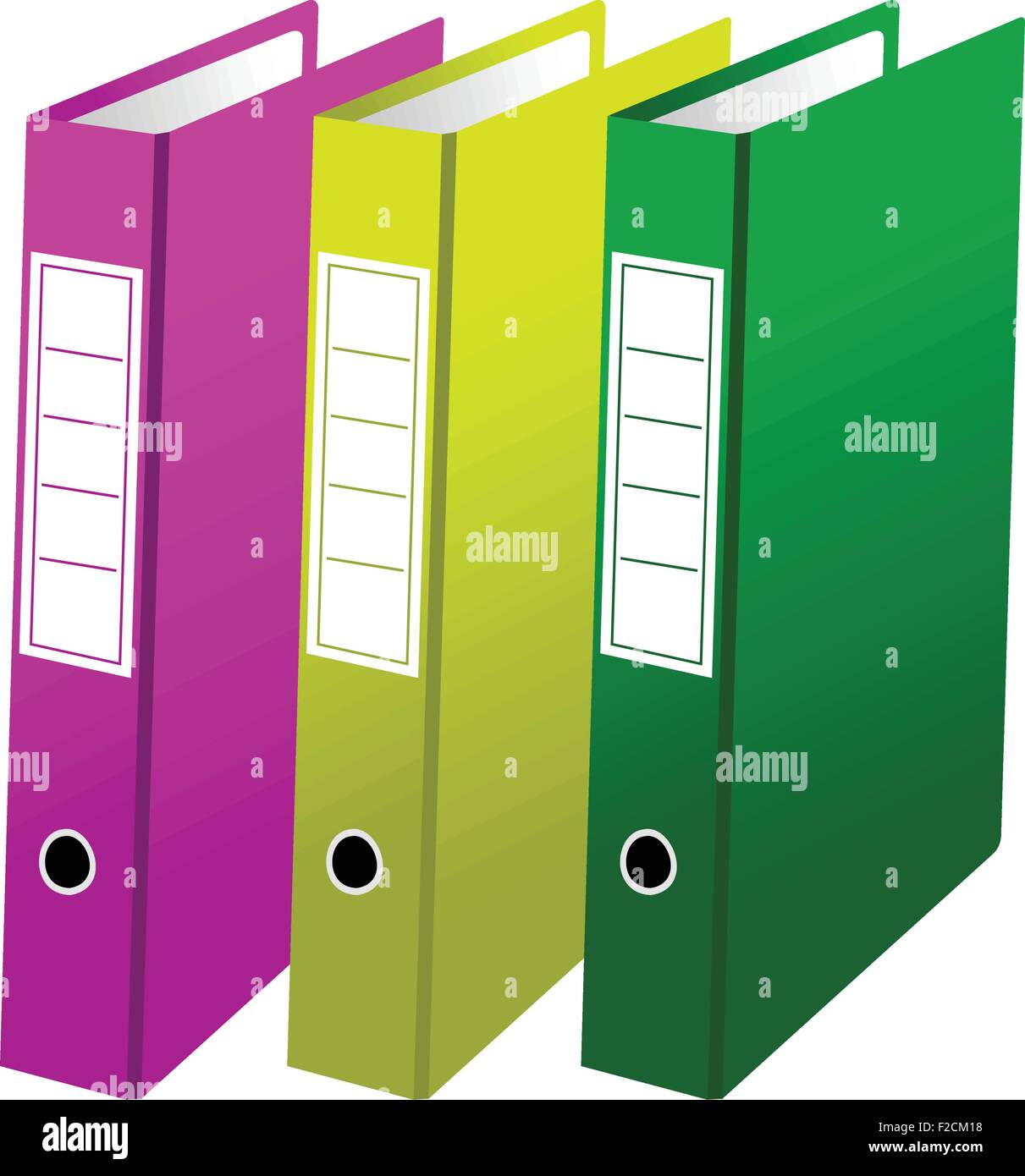 Three office folders Stock Vector Image & Art - Alamy