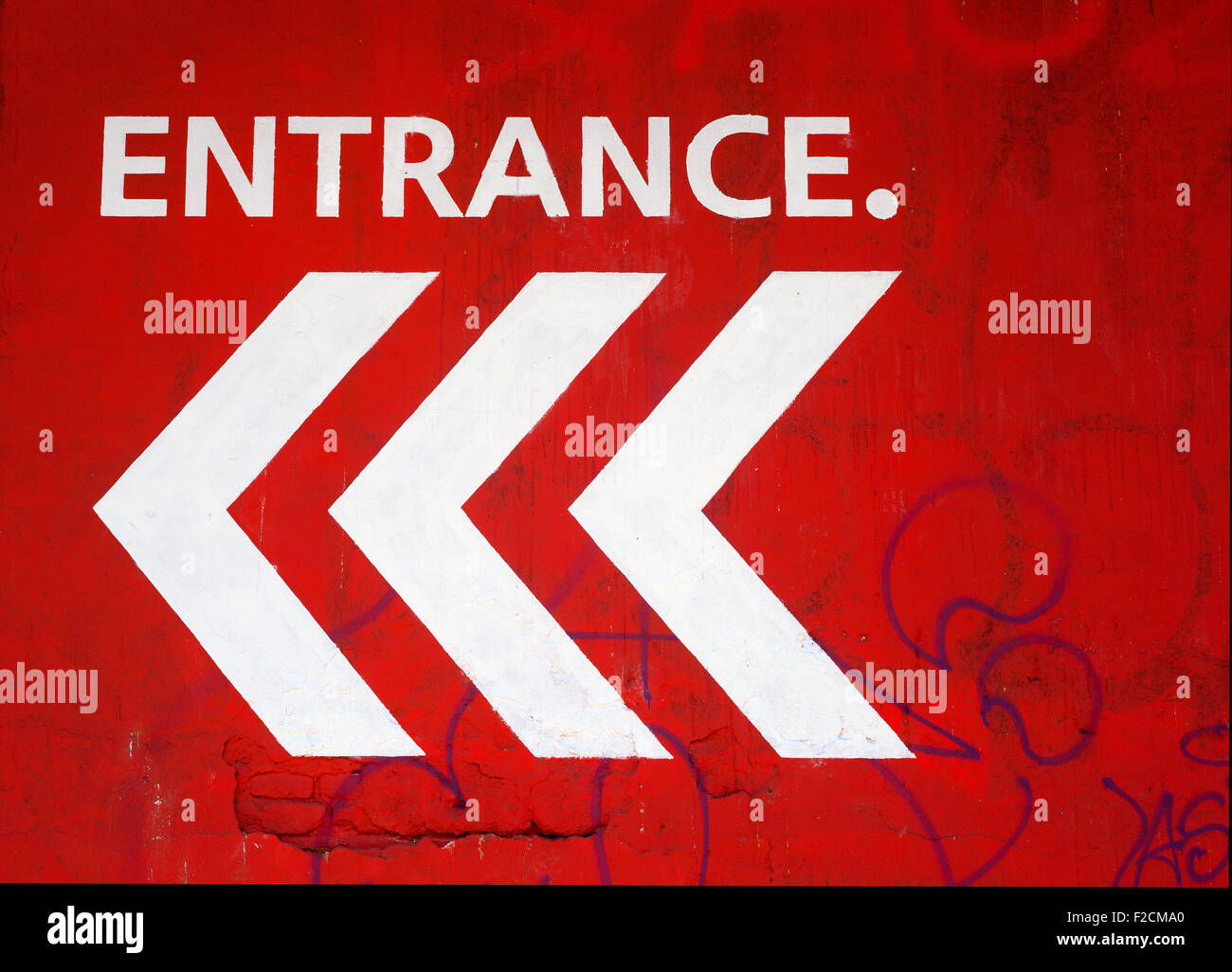 View of Entrance red signal Stock Photo - Alamy