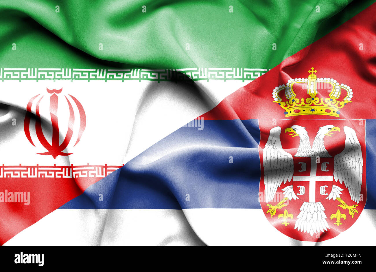 Iran serbia flag hi-res stock photography and images - Alamy