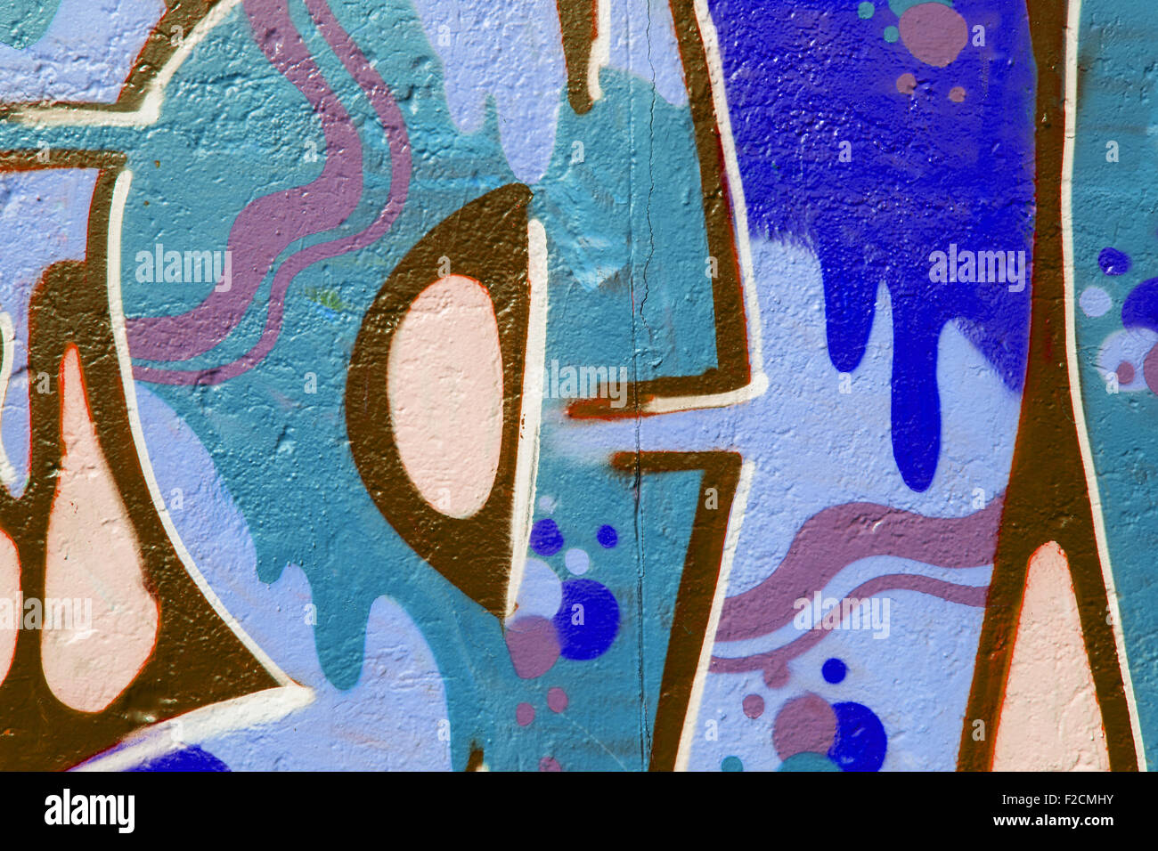 Blue green graffiti colors hi-res stock photography and images - Alamy