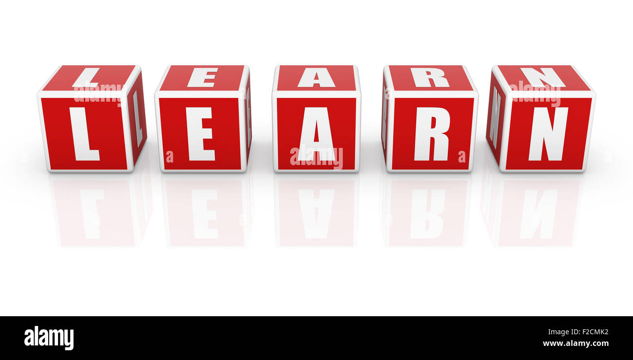 Learn box , This is a computer generated and 3d rendered picture Stock ...