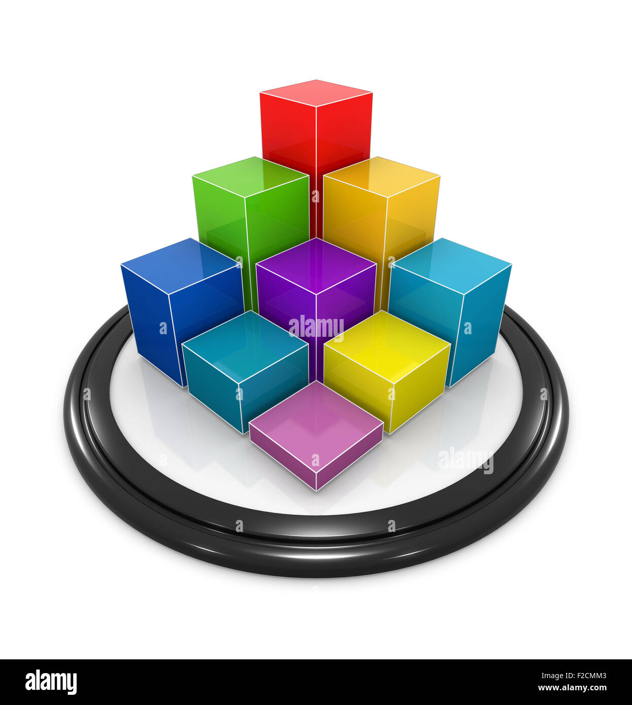 Chart icon , This is a computer generated and 3d rendered picture Stock ...