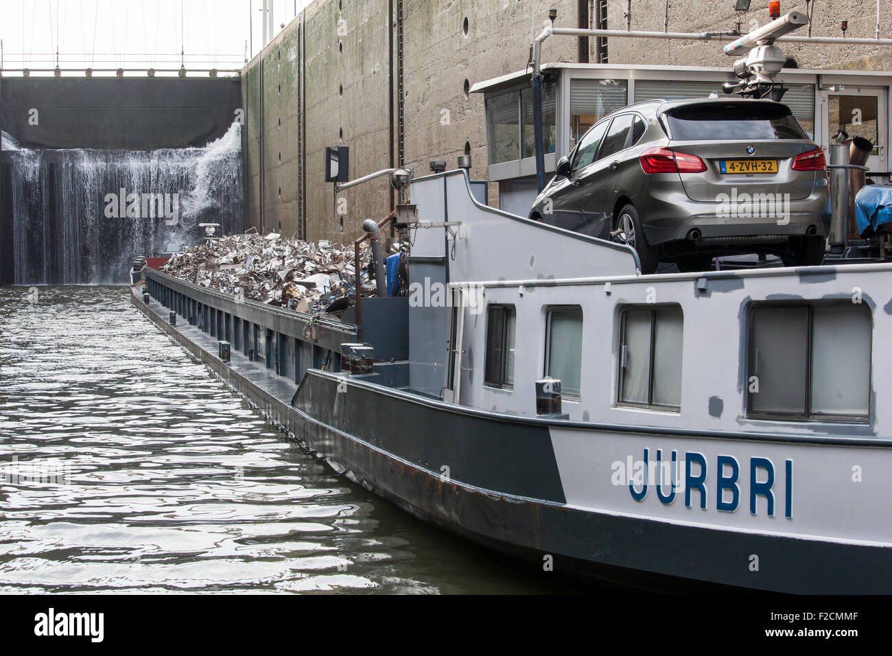 Metal scrap on barge in hi-res stock photography and images - Alamy