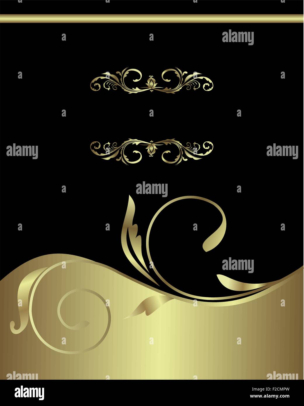 Antique curl background Stock Vector Images - Alamy