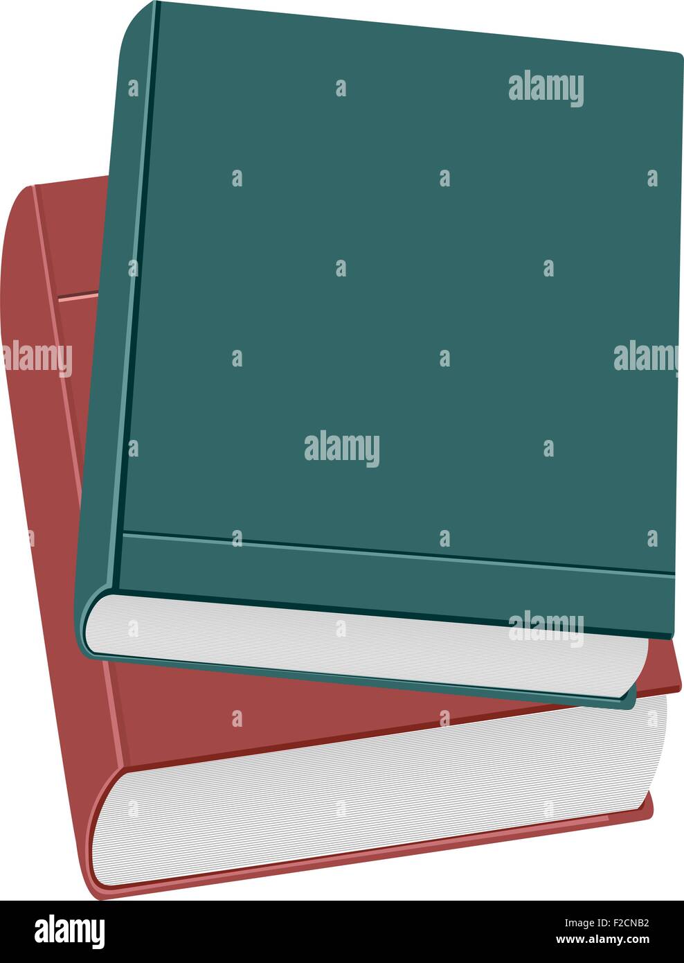 Cartoon illustration two books Stock Vector Images - Alamy