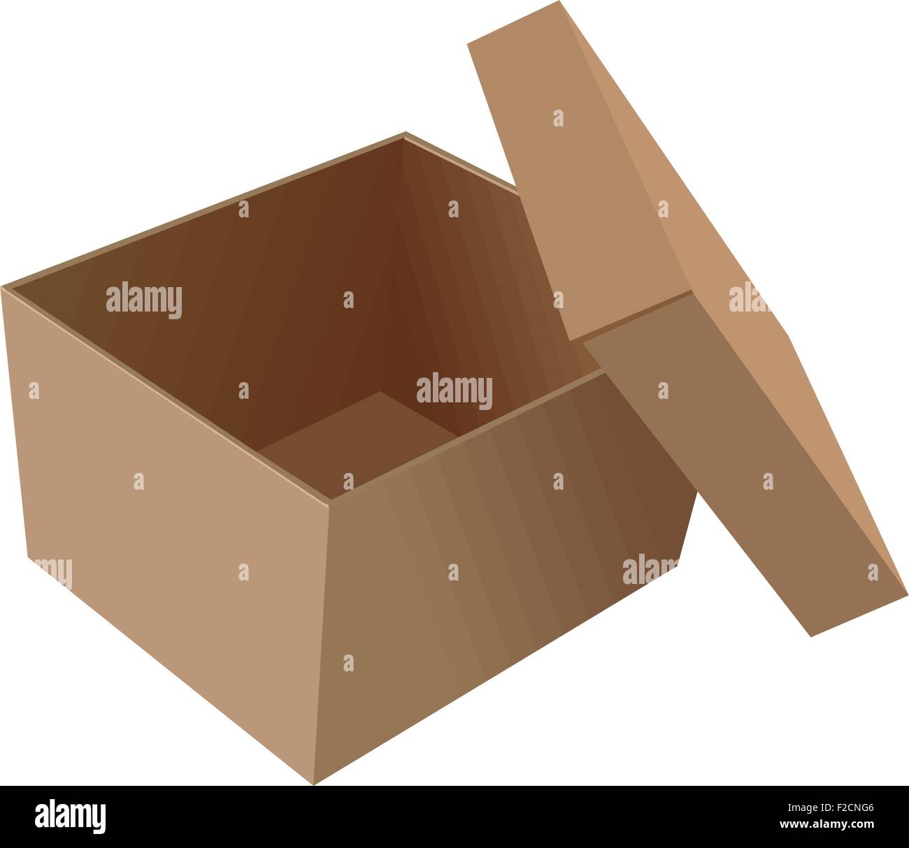 Realistic illustration isolated open box Stock Vector Image & Art - Alamy