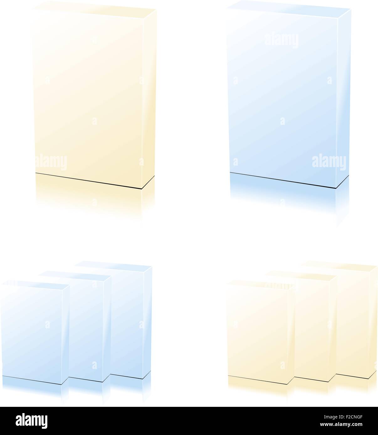 Realistic illustration sample box Stock Vector Images - Alamy