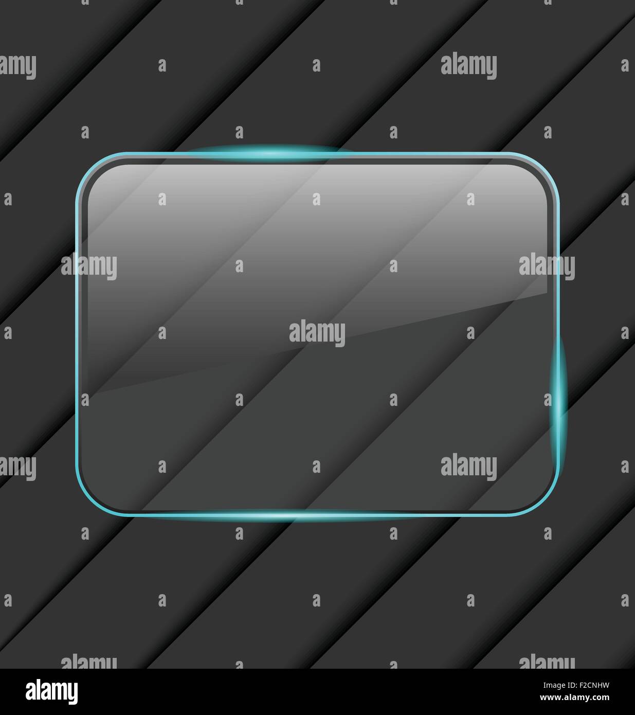 Transparent fragile glass frame Stock Vector Image & Art - Alamy