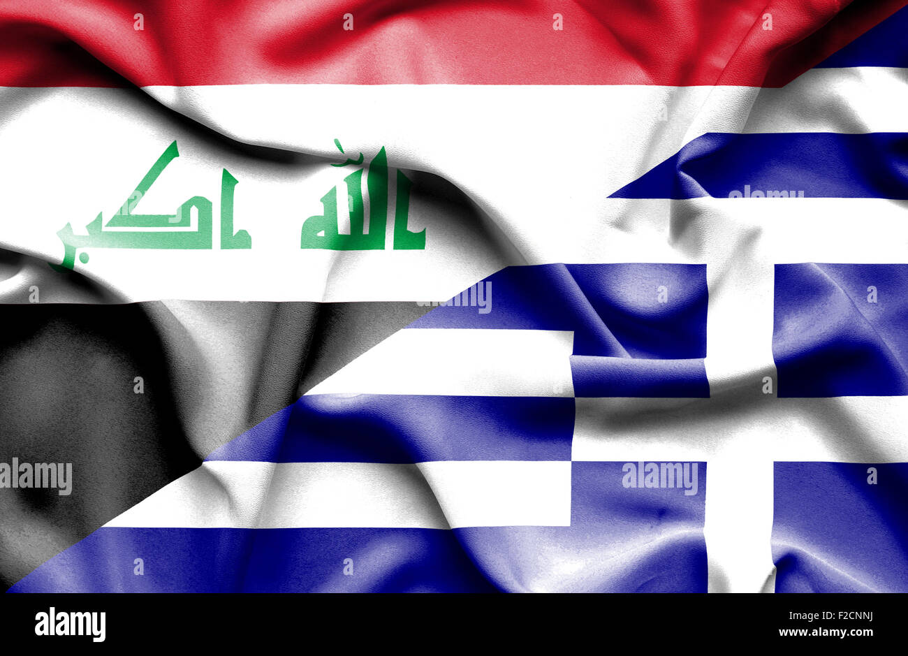 Greece iraq flag hi-res stock photography and images - Alamy