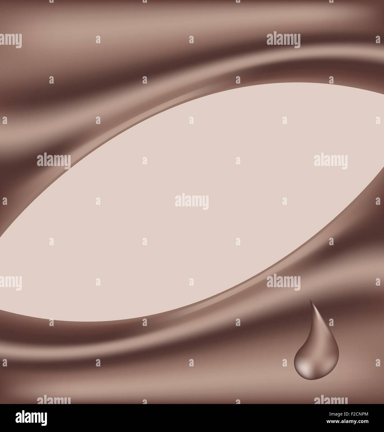 Abstract chocolate wavy background with drop Stock Vector Image & Art ...