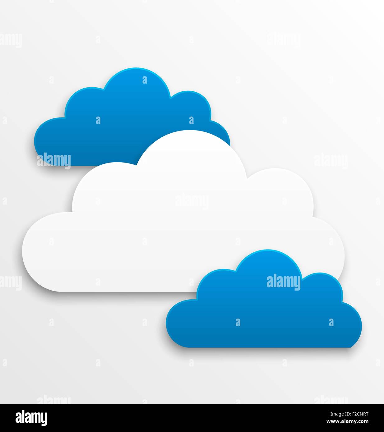 Set paper clouds isolated on white background Stock Vector Image & Art ...