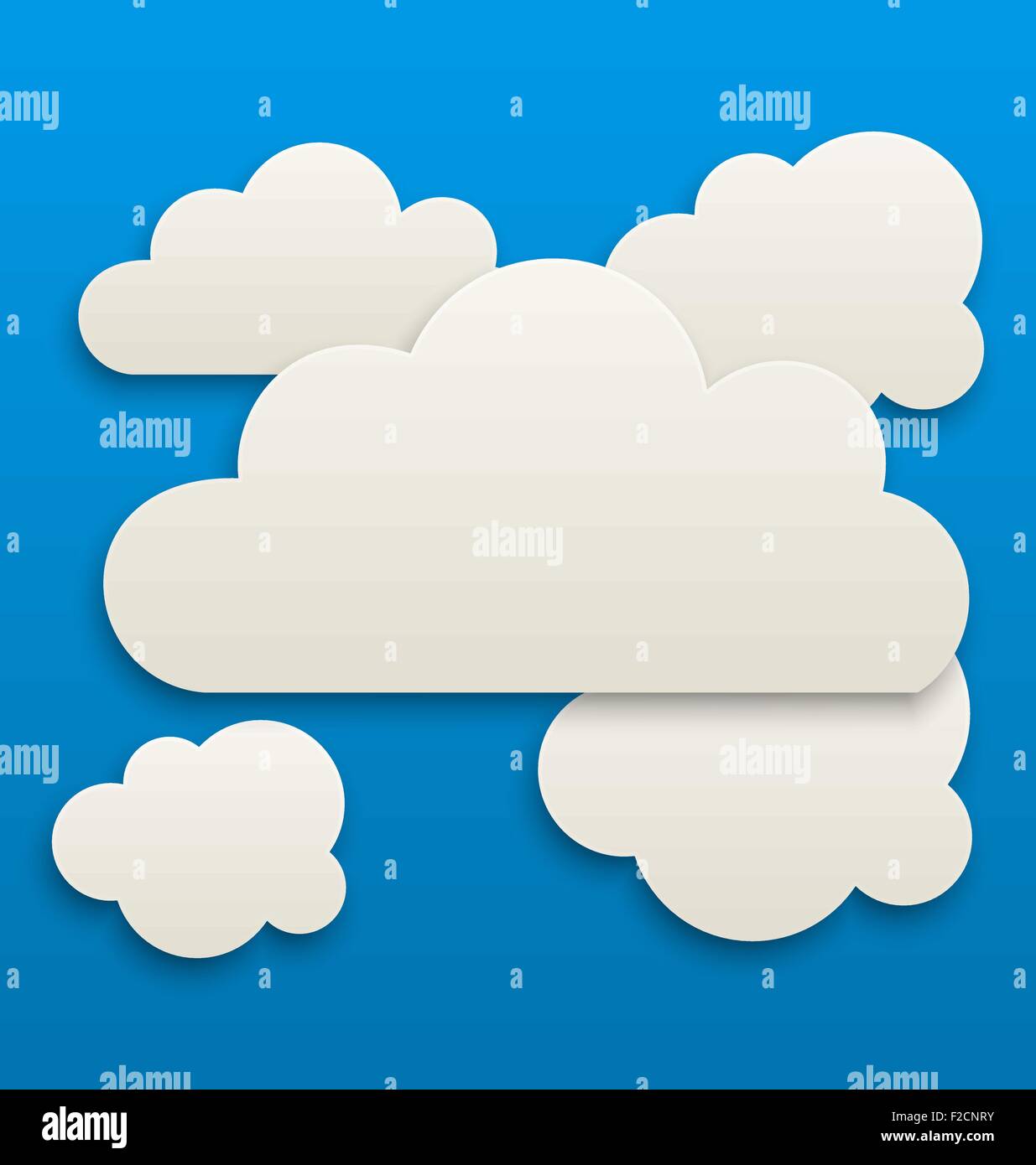 Set paper white clouds hi-res stock photography and images - Alamy