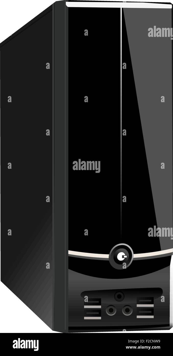 Realistic illustration of computer case Stock Vector Image & Art - Alamy