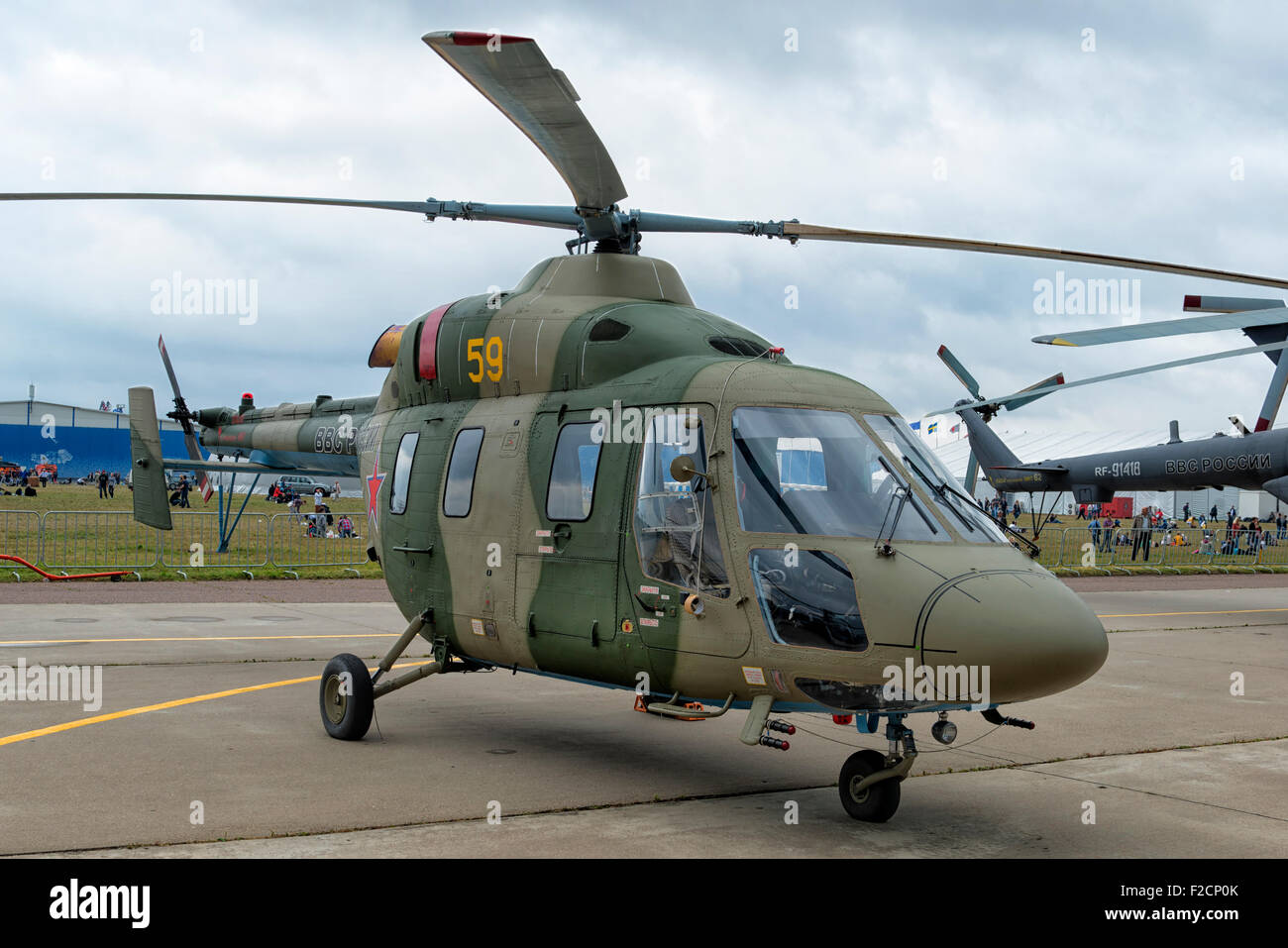 KA-60 Kasatka Helicopter at MAKS 2015 Air Show in Moscow, Russia Stock ...