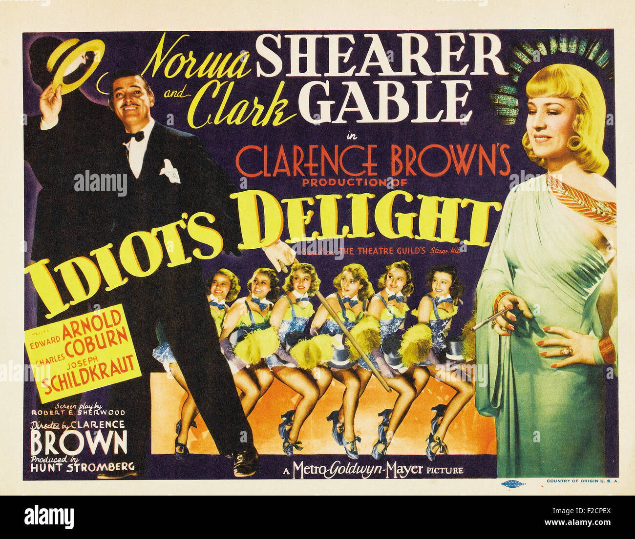 Idiot's Delight 02 - Movie Poster Stock Photo - Alamy