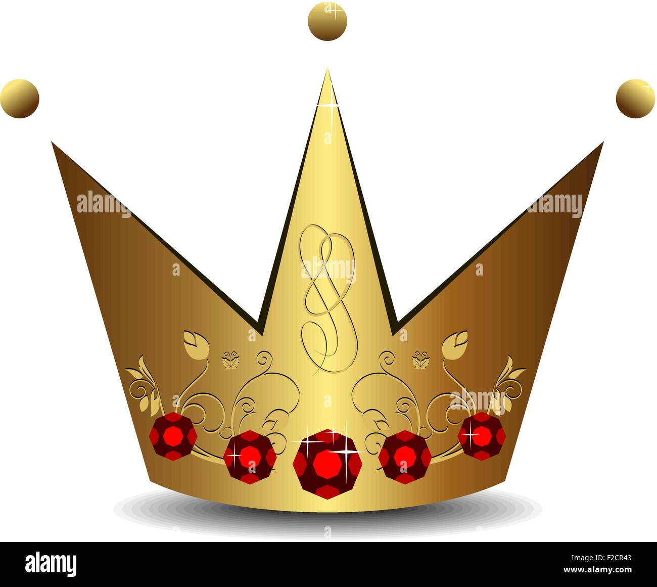 Realistic illustration of royal gold crown Stock Vector Image & Art - Alamy