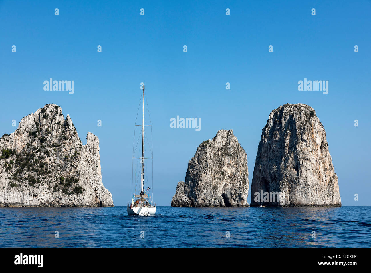 Faraglioni Rocks, Capri Island, Province of Naples, Campania, Italy ...