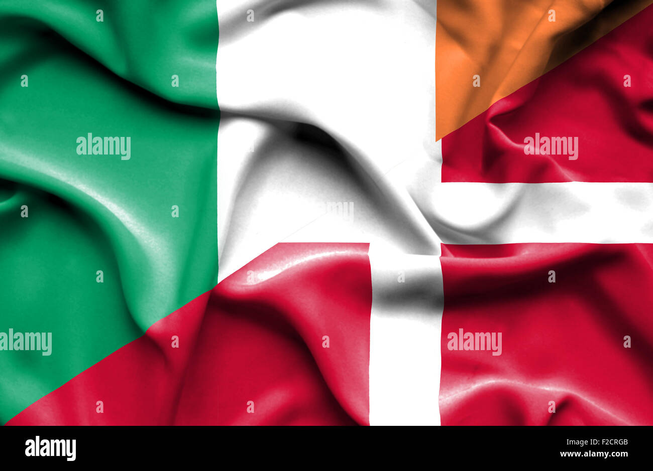 Ireland danish flag hi-res stock photography and images - Alamy