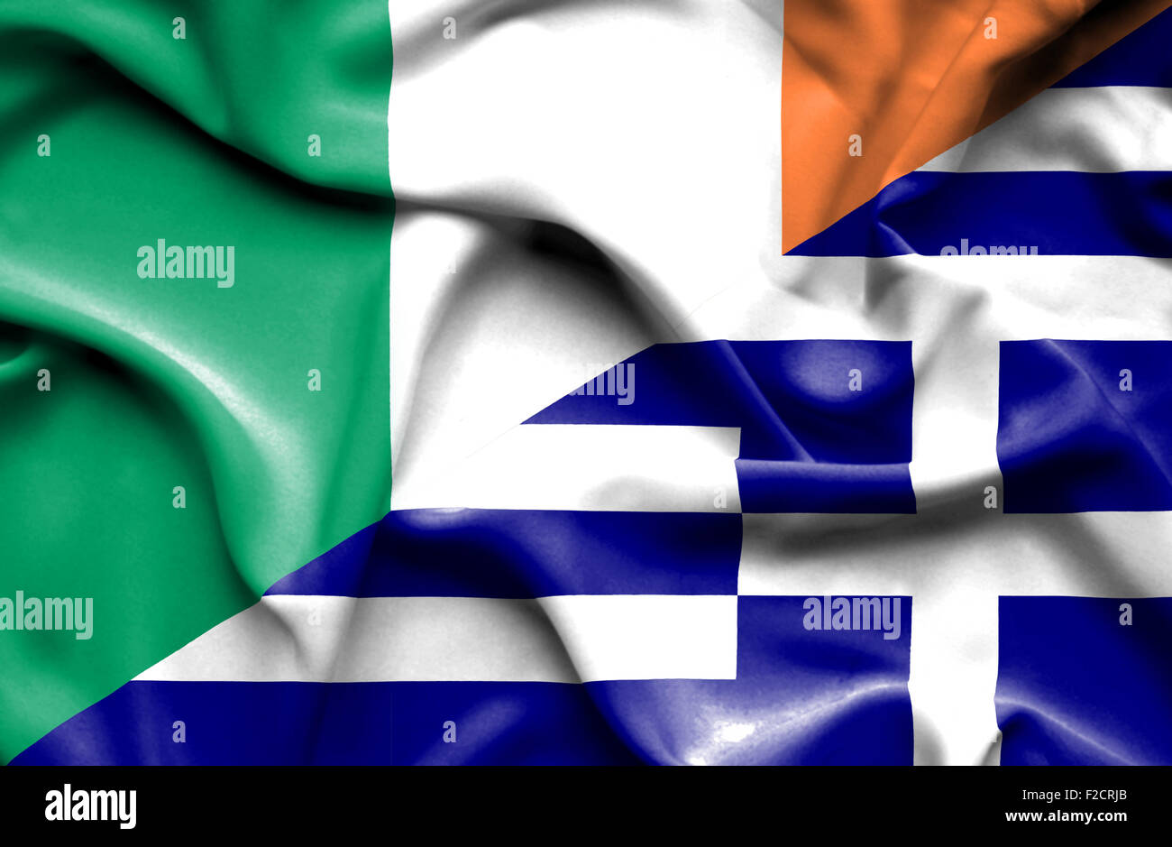 Ireland greek flag hi-res stock photography and images - Alamy