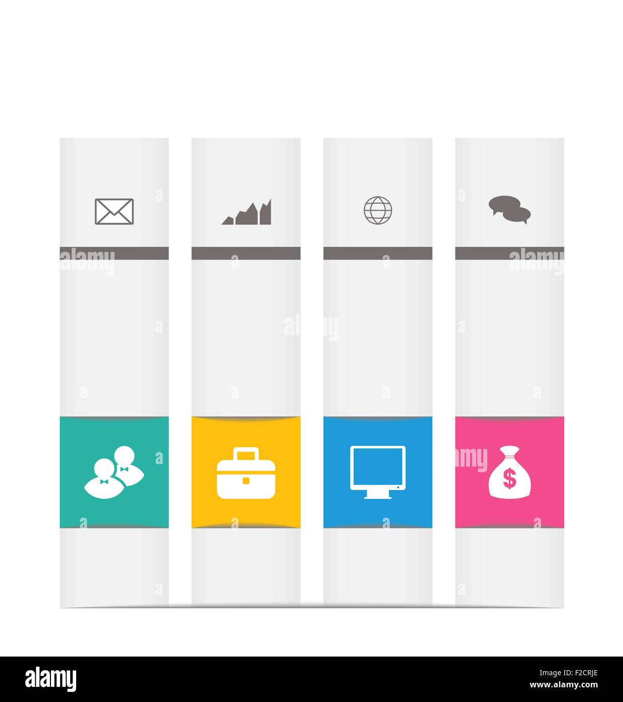 Set business label with infographics icons Stock Vector Image & Art - Alamy