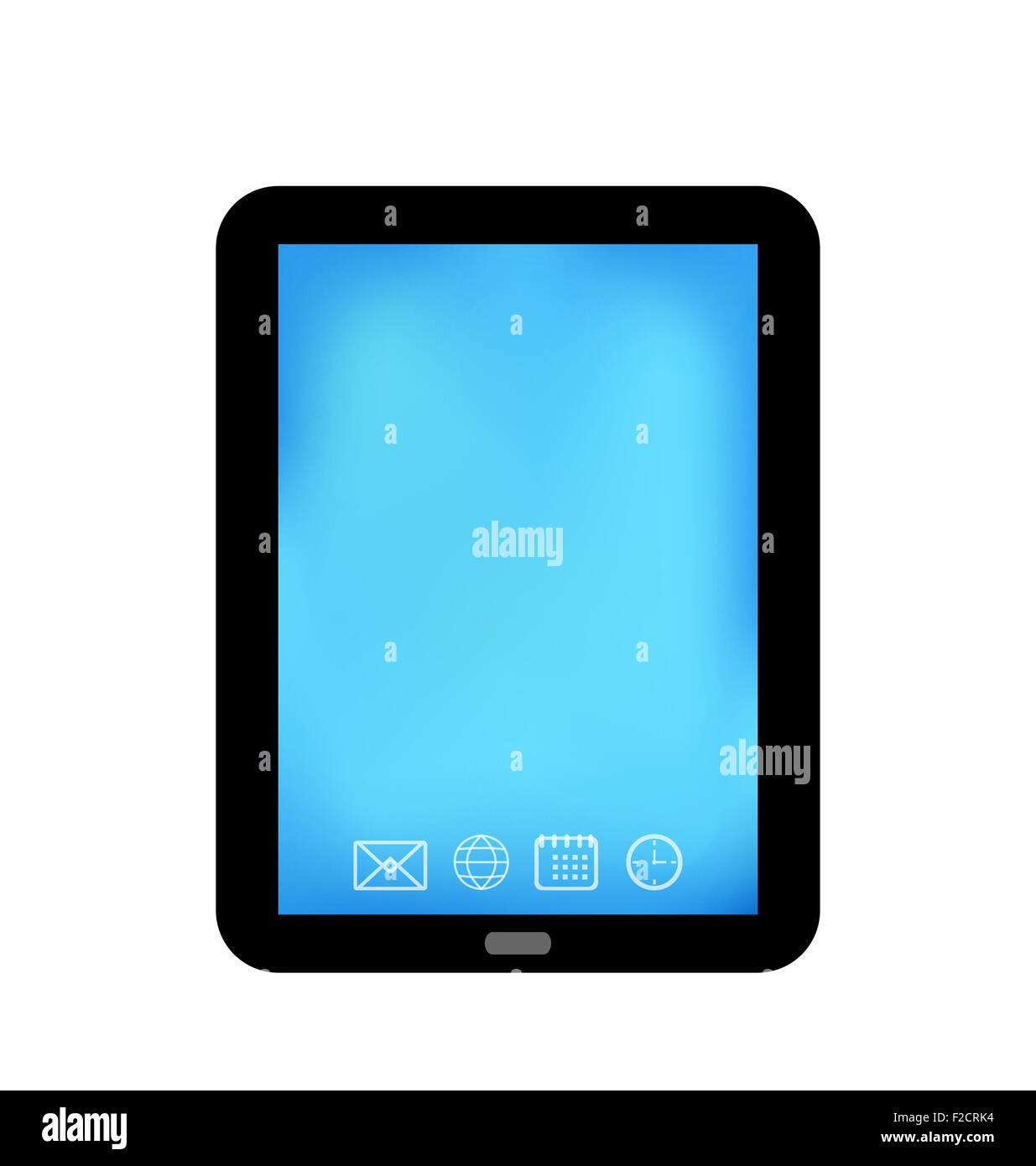 Tablet computer with panel navigation, smart device isolated Stock ...