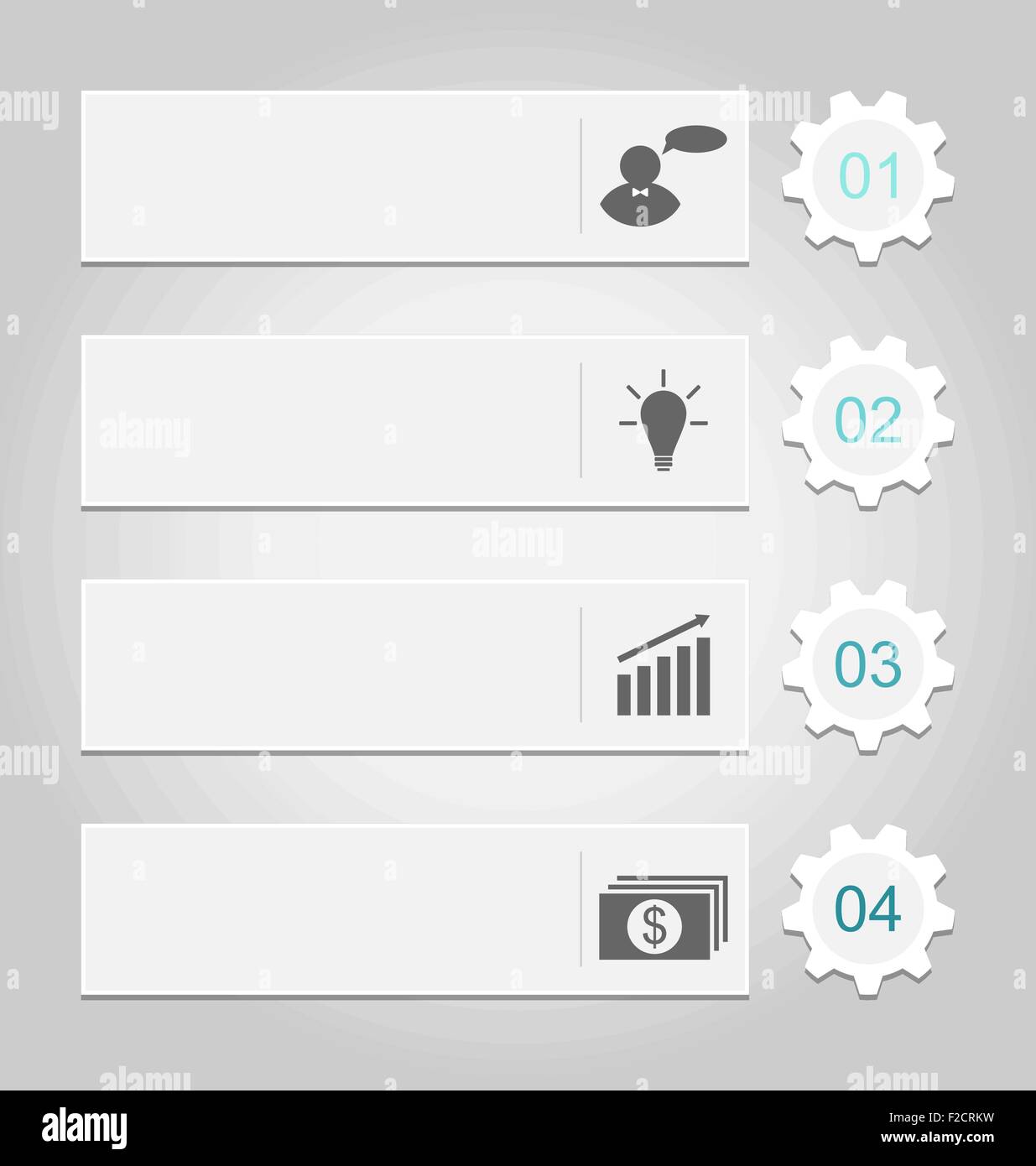 Modern design templates, can be used for infographics, numbered Stock ...