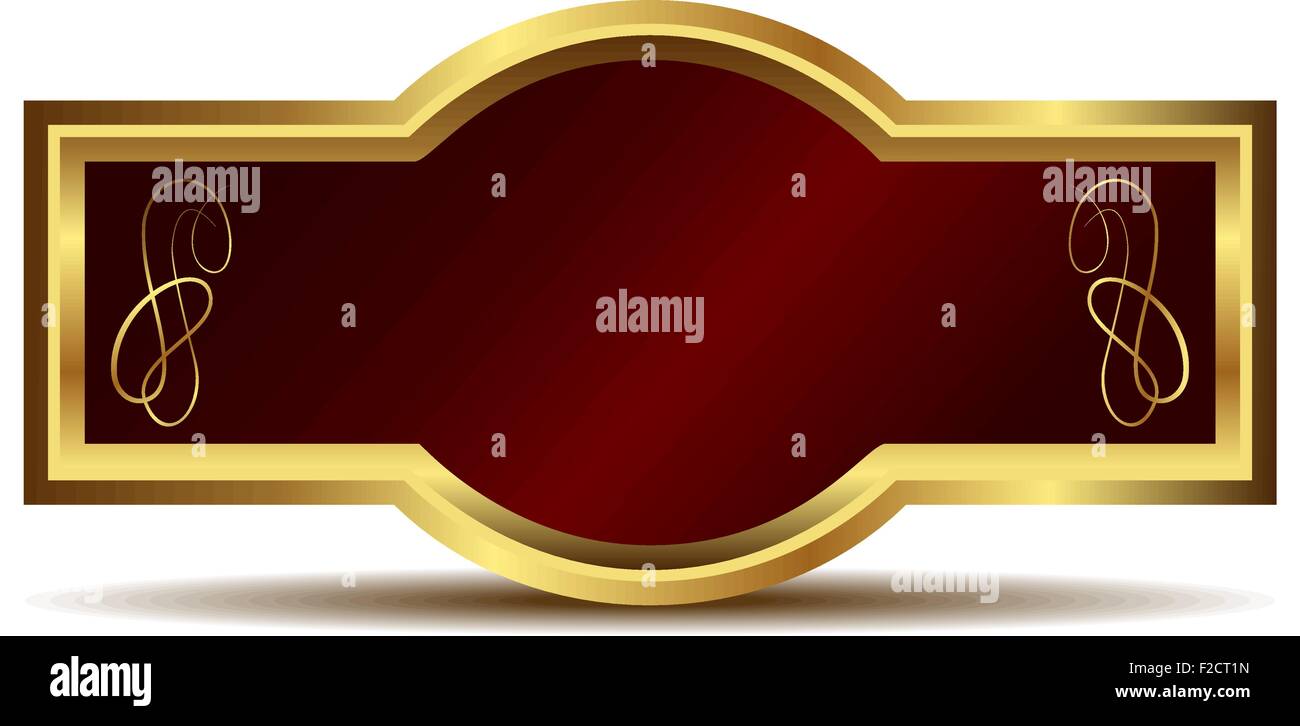 Red with gold label hi-res stock photography and images - Alamy