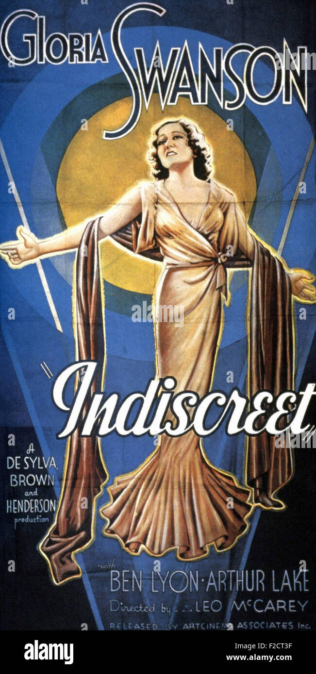 Indiscreet (1931) 04 - Movie Poster Stock Photo - Alamy