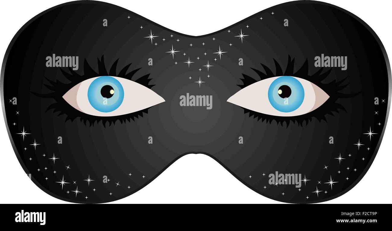 Blue venetian mask Stock Vector Images - Alamy