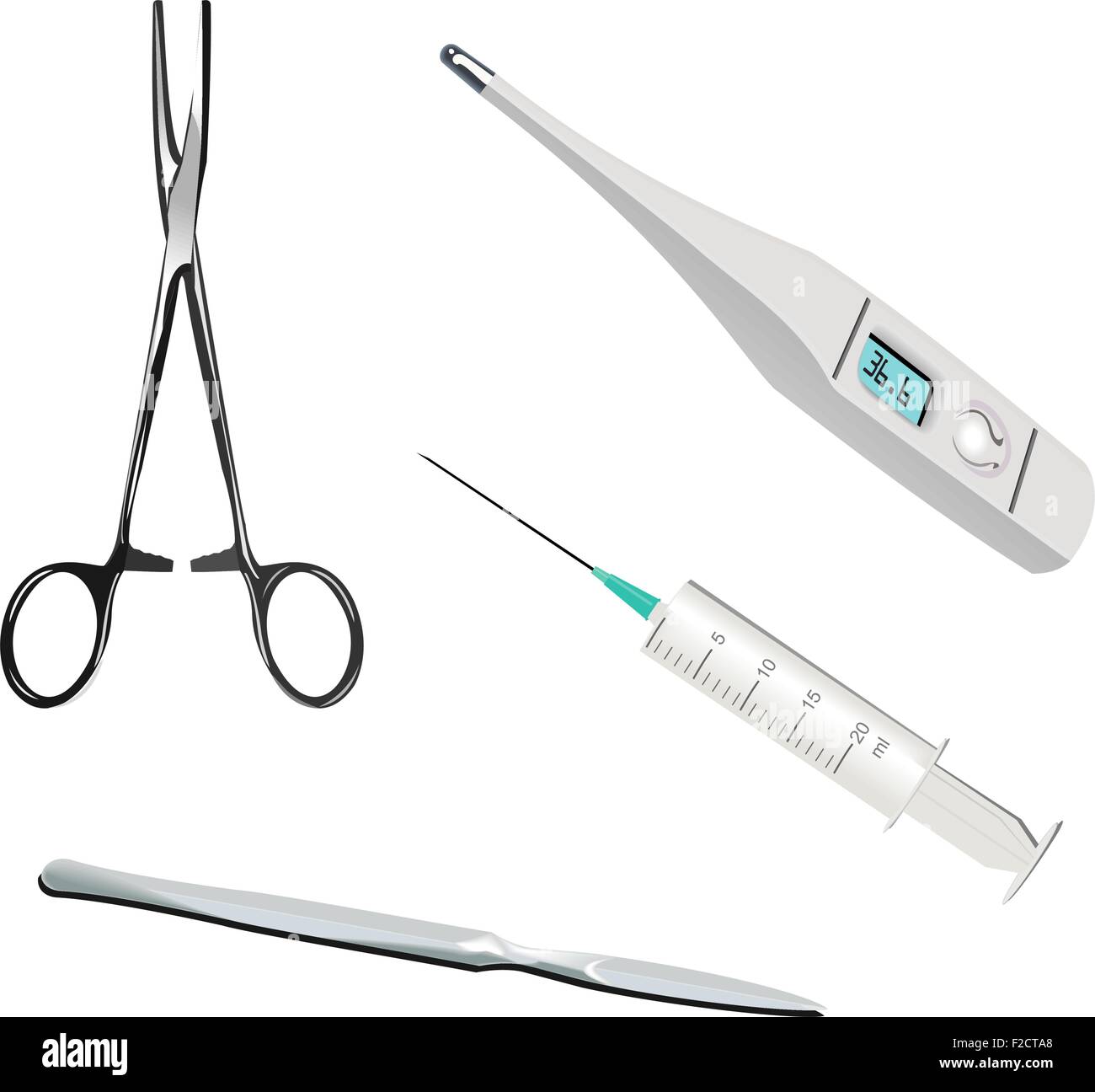 Illustration of collection medical tools Stock Vector Image & Art - Alamy